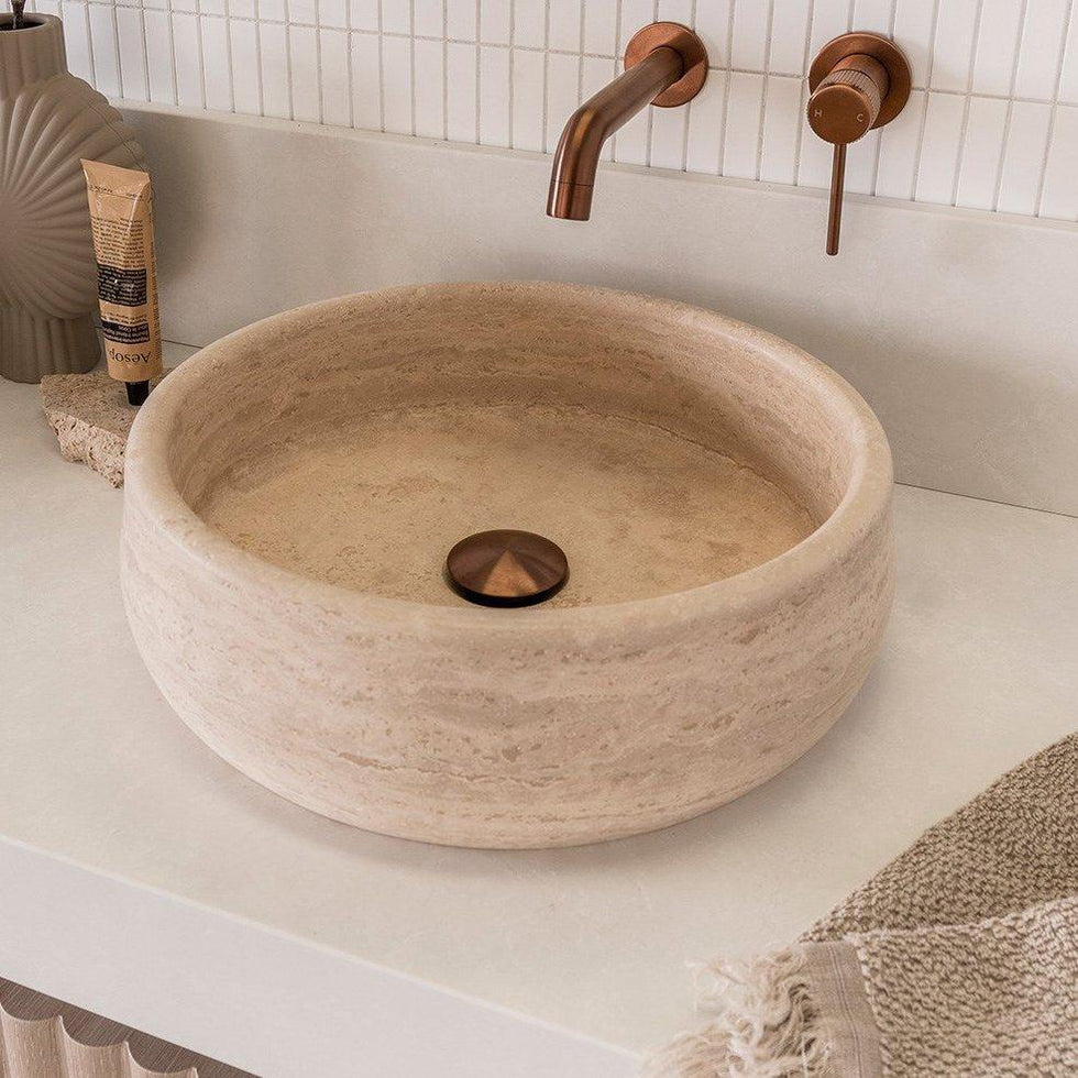 ADP Arlo Travertine Above Counter Basin | Ideal Bathroom Centre