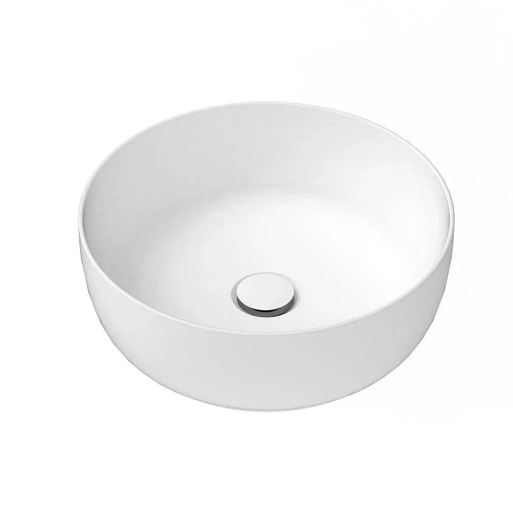 ADP Glam Round Ceramic Above Counter Basin-Gloss White | Ideal Bathroom Centre