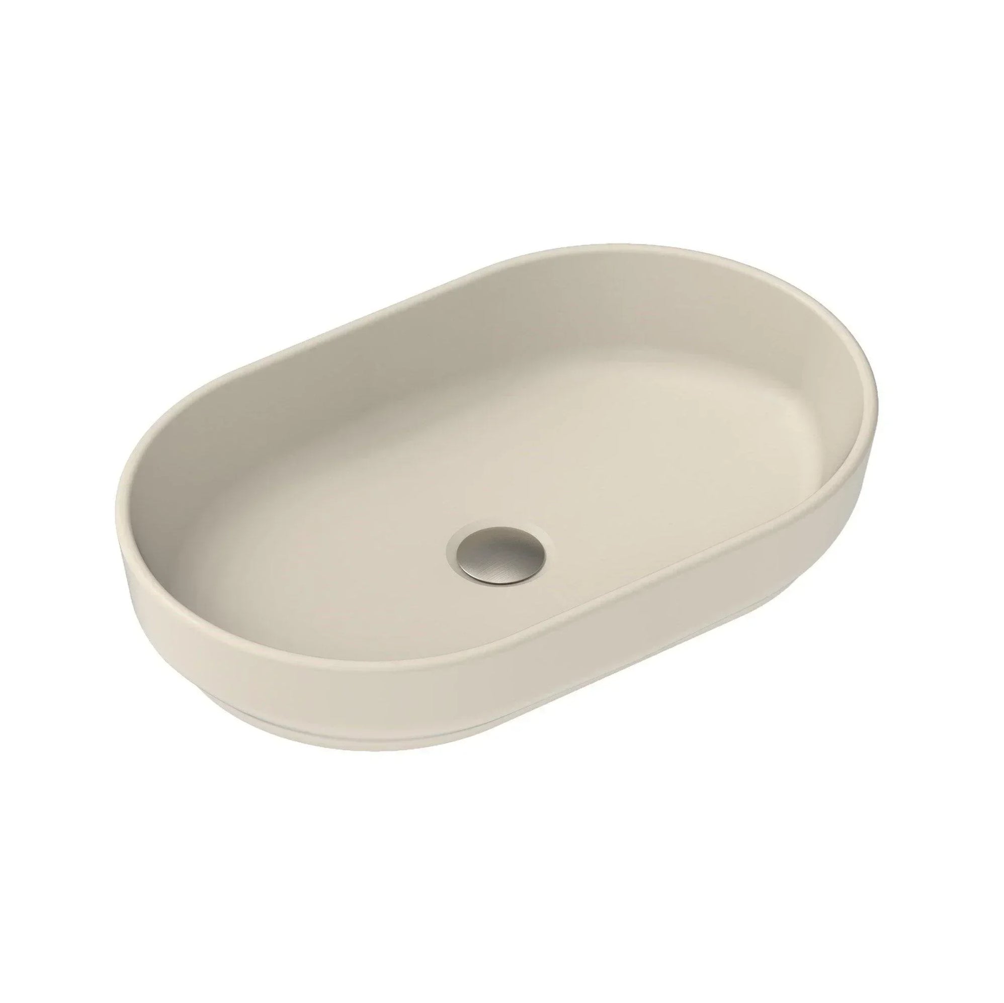 ADP Marilyn Ceramic Above Counter Basin-Matte Ivory | Ideal Bathroom Centre