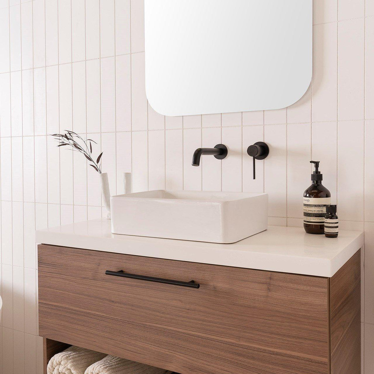 ADP Selma Ceramic Above Counter Basin-Gloss White | Ideal Bathroom Centre
