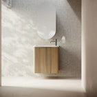 Cassa Design Gravity Curved Small Space Wall Hung Vanity | Ideal ...