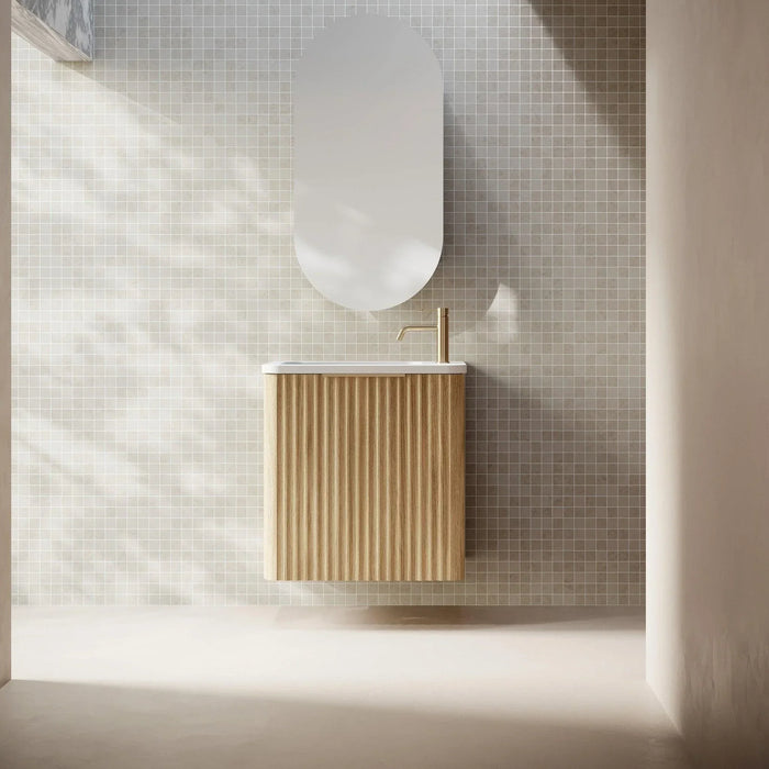 Cassa Design Gravity Curved Small Space Wall Hung Vanity — Ideal ...