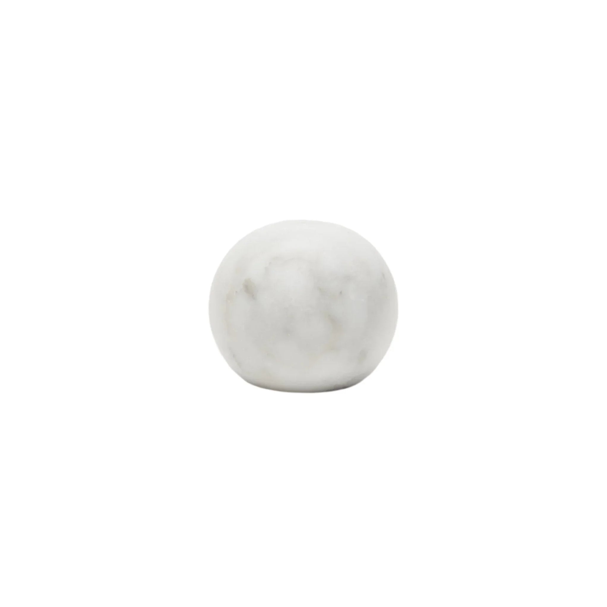 Milano Round 40mm Knob Handle Carrara Marble | Ideal Bathroom Centre