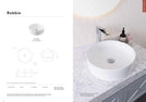 ADP Robbie Ceramic Above Counter Basin-Gloss White — Ideal Bathroom Centre