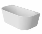 Cassa Design Auris Round Back to Wall Bath-Gloss White — Ideal Bathroom ...