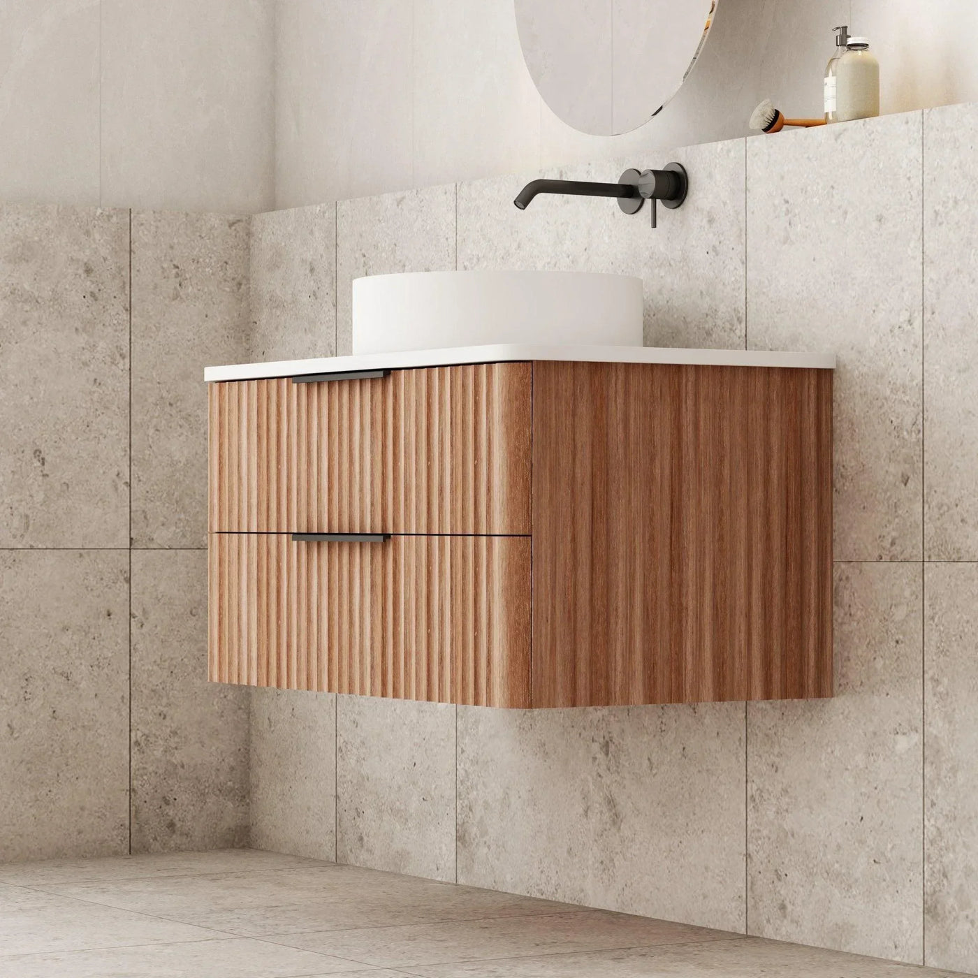 Cassa Design Gravity Curved Wall Hung Vanity | Ideal Bathroom Centre