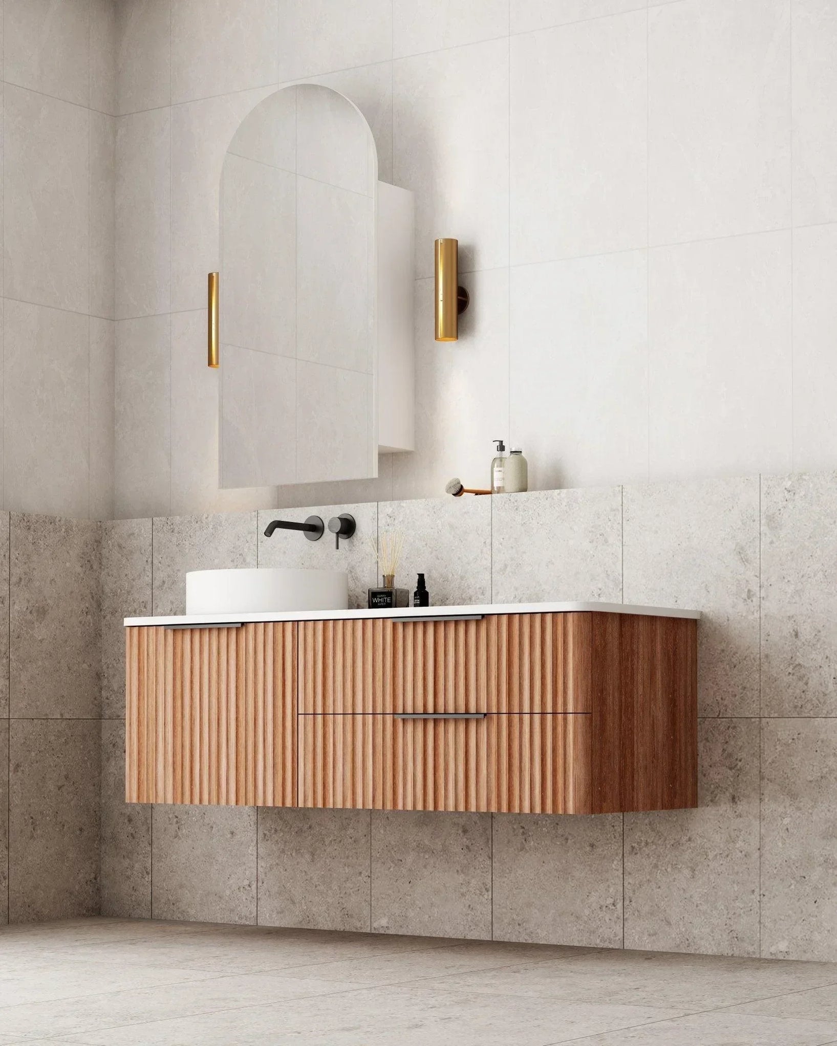 Cassa Design Gravity Curved Wall Hung Vanity | Ideal Bathroom Centre