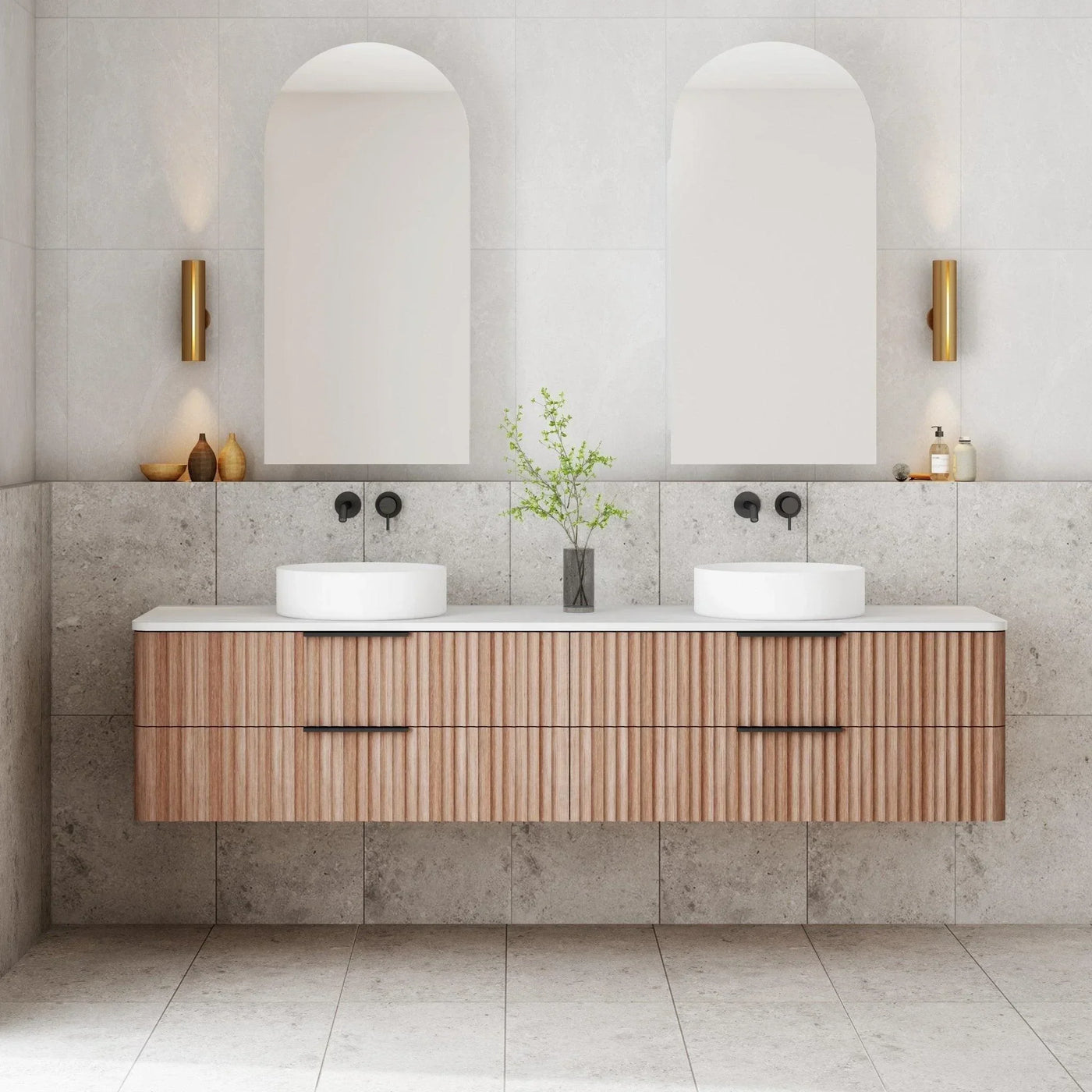 Cassa Design Gravity Curved Wall Hung Vanity — Ideal Bathroom Centre