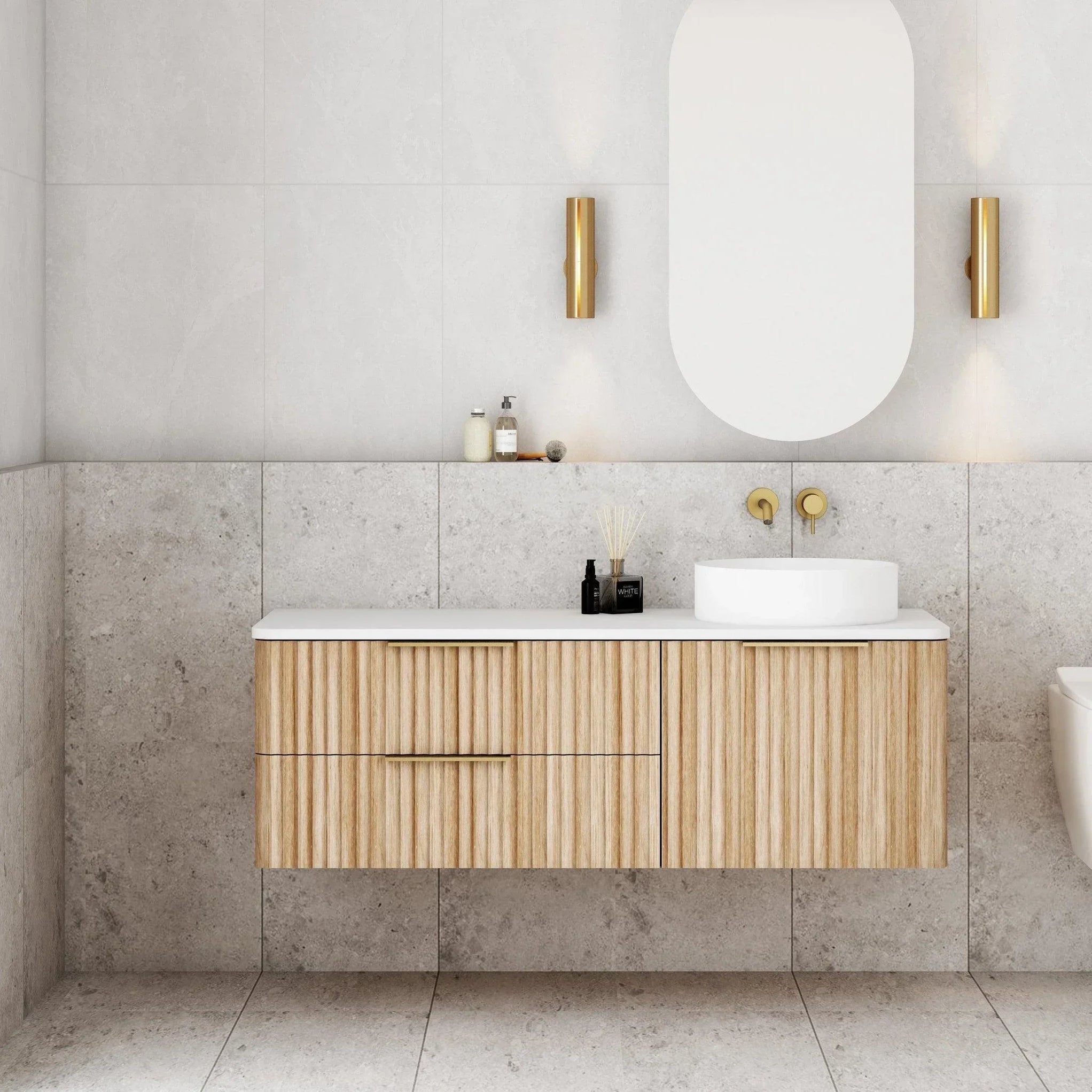 Cassa Design Gravity Curved Wall Hung Vanity — Ideal Bathroom Centre