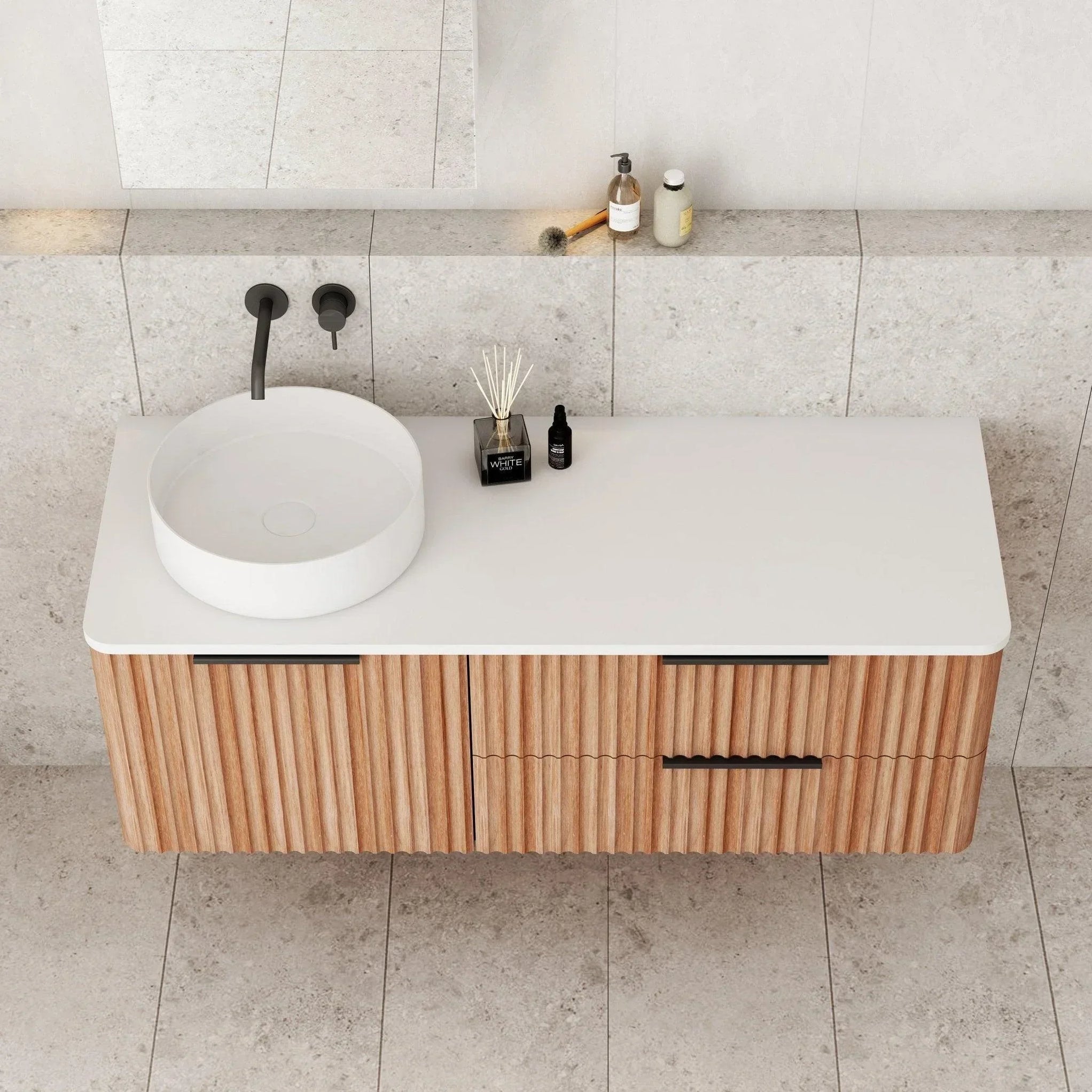 Cassa Design Gravity Curved Wall Hung Vanity | Ideal Bathroom Centre
