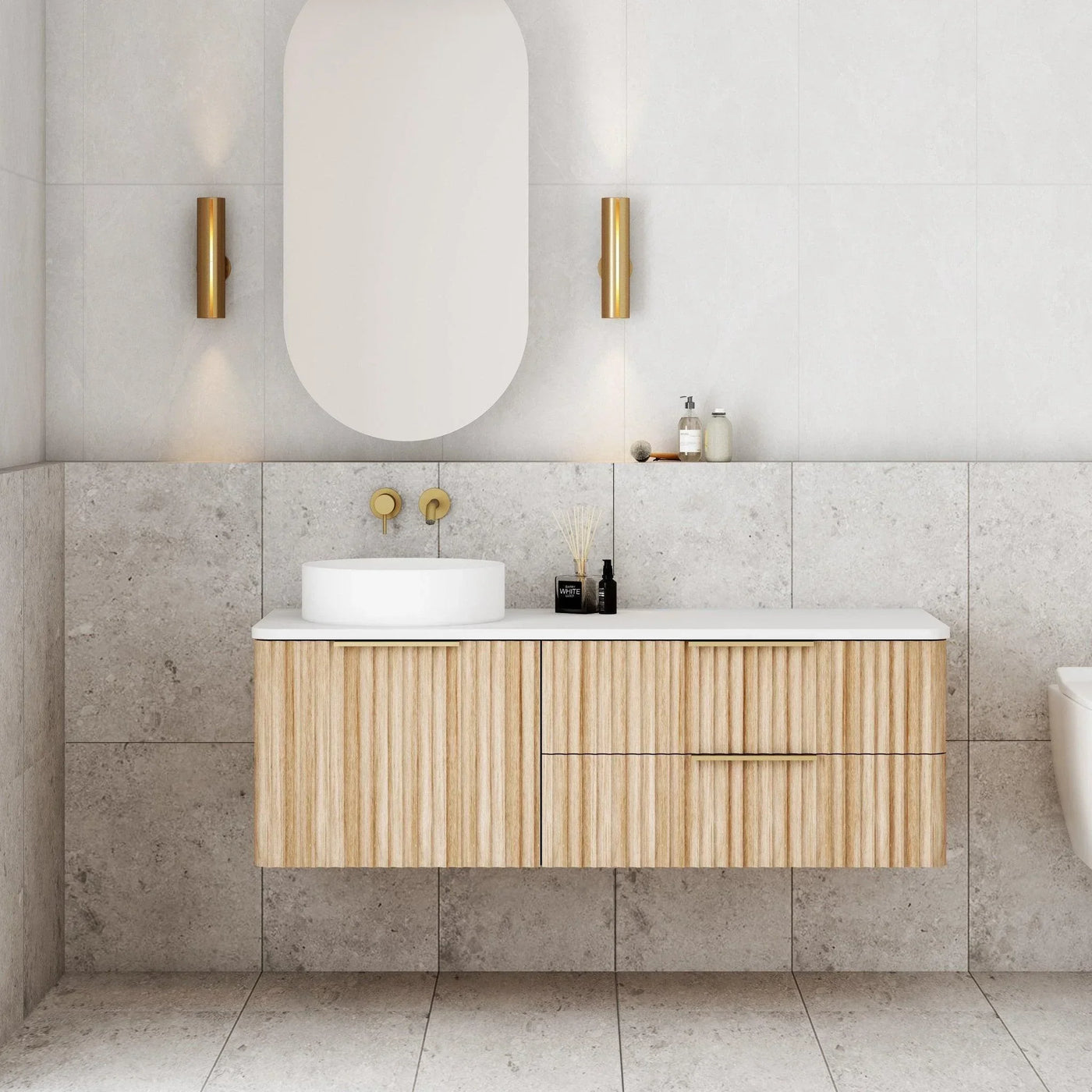 Cassa Design Gravity Curved Wall Hung Vanity — Ideal Bathroom Centre