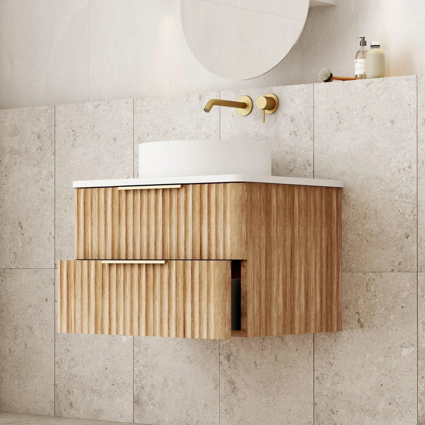 Cassa Design Gravity Curved Wall Hung Vanity — Ideal Bathroom Centre