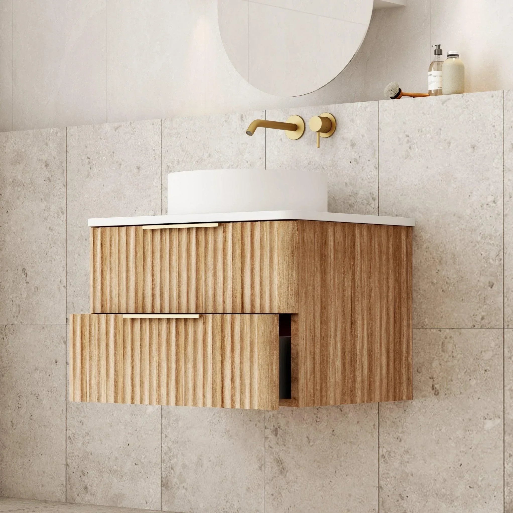 Cassa Design Gravity Curved Wall Hung Vanity — Ideal Bathroom Centre