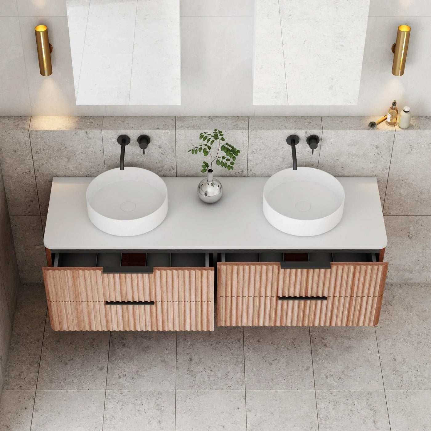Cassa Design Gravity Curved Wall Hung Vanity — Ideal Bathroom Centre