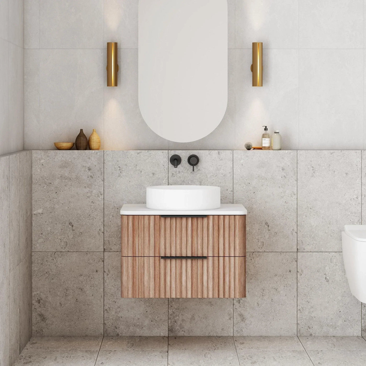 Cassa Design Gravity Curved Wall Hung Vanity | Ideal Bathroom Centre