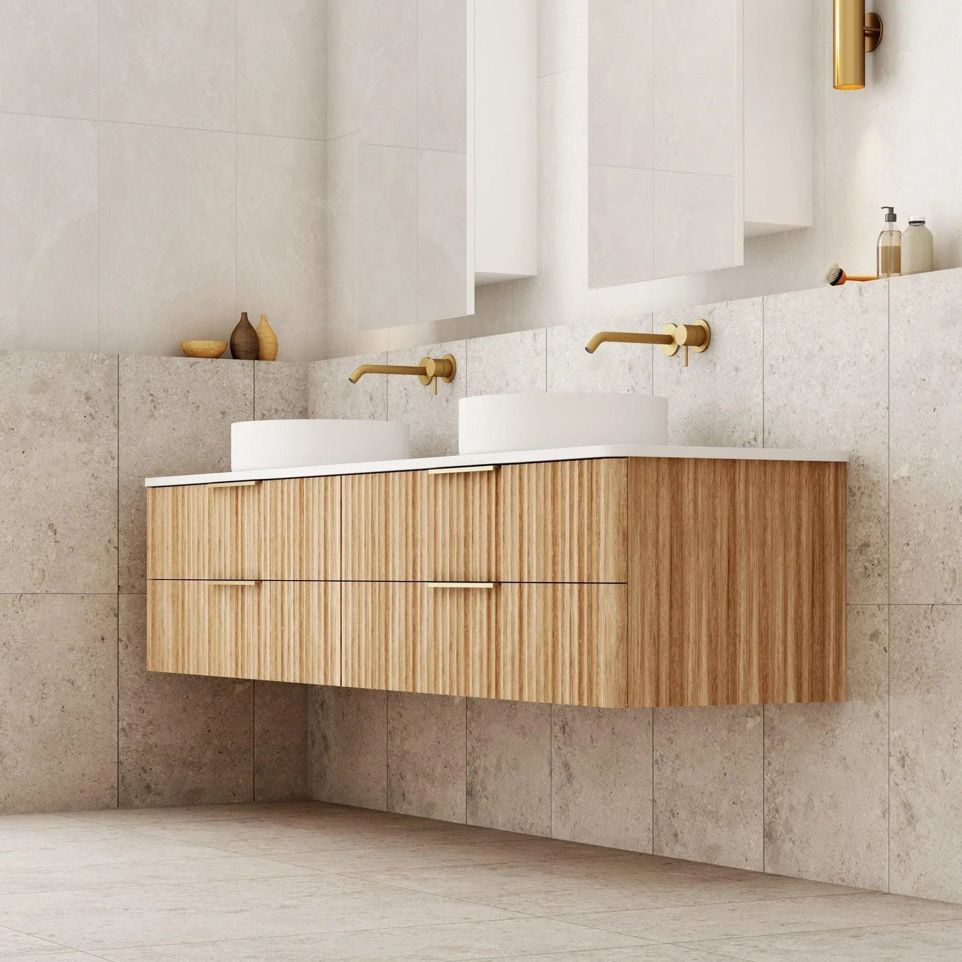 Cassa Design Gravity Curved Wall Hung Vanity | Ideal Bathroom Centre