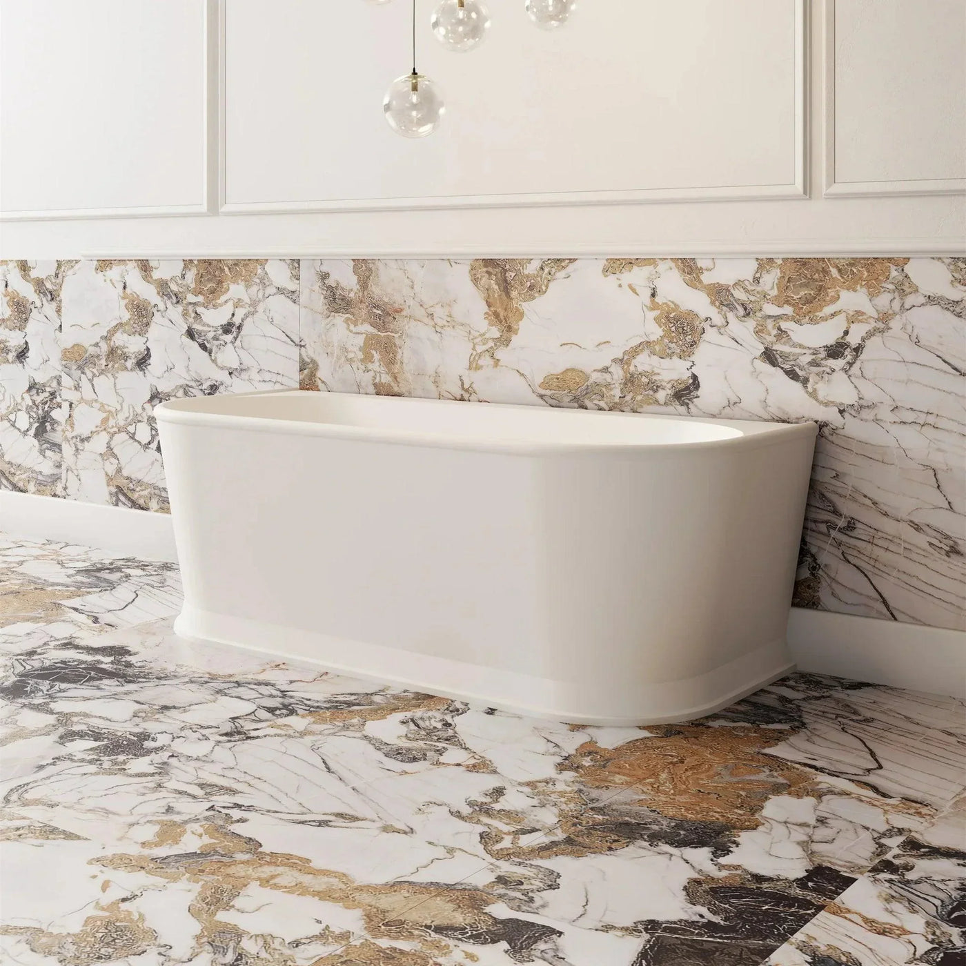 Cassa Design Westminster Back to Wall Bath — Ideal Bathroom Centre