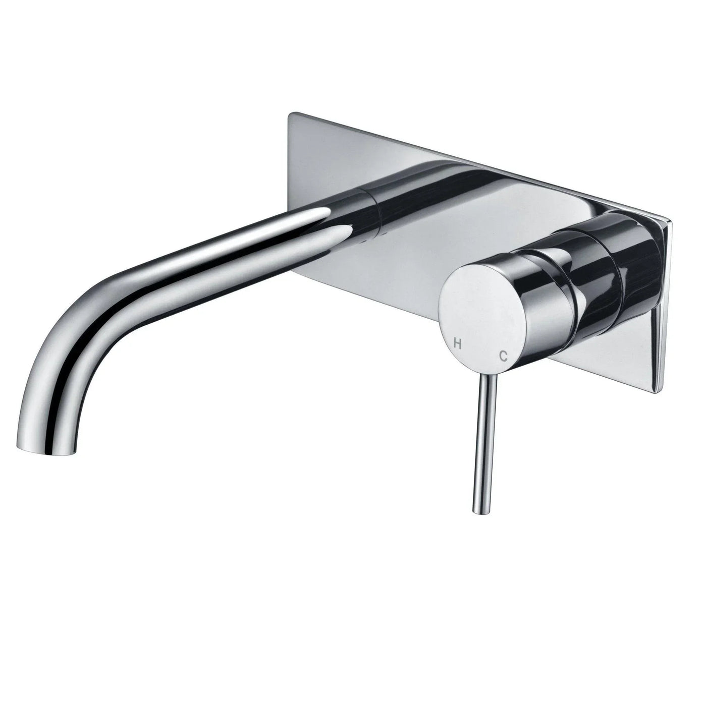 IKON Hali Wall Basin/ Bath Mixer Set With Curve Spout | Ideal Bathroom ...