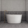 Milano Moji 1300mm Freestanding Bath Gloss White | Ideal Bathroom Centre