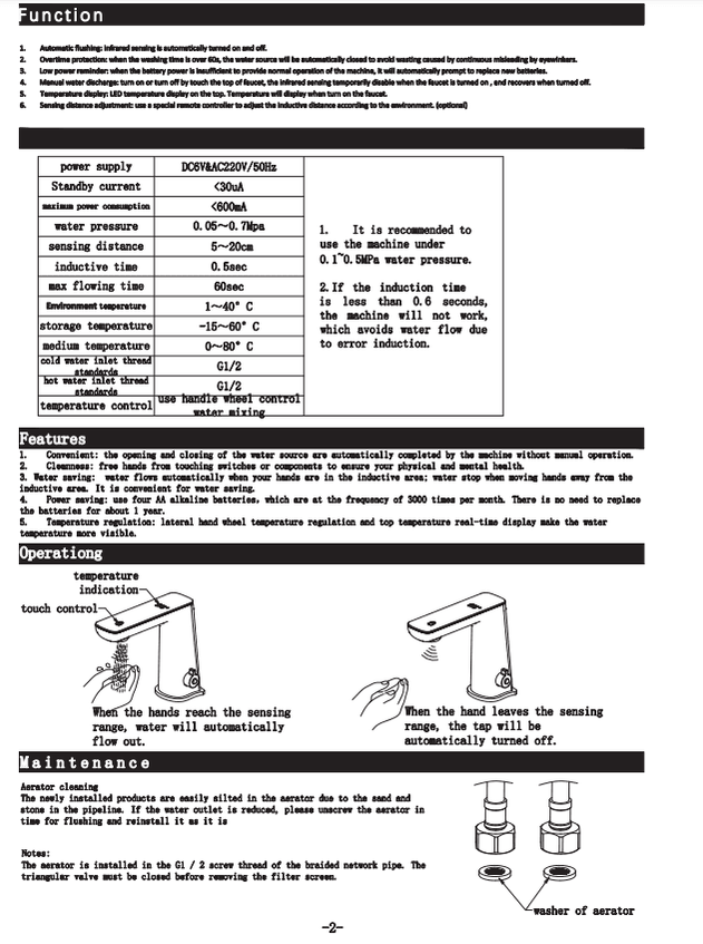 NERO CLAUDIA SENSOR MIXER WITH BLACK TOP DISPLAY MATTE BLACK — Ideal ...