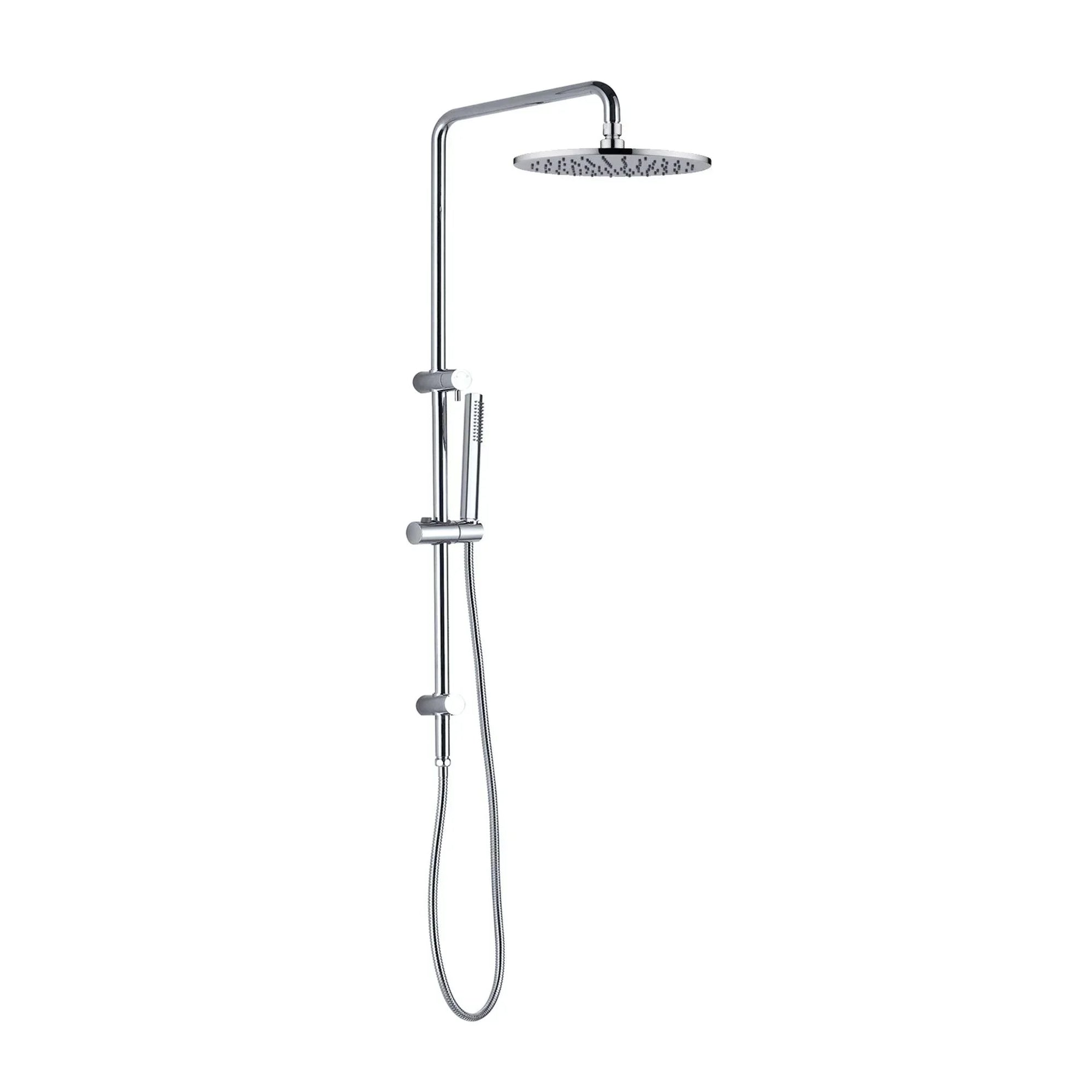 NERO DOLCE ROUND TWIN SHOWER WITH SLIM HAND SHOWER CHROME | Ideal ...