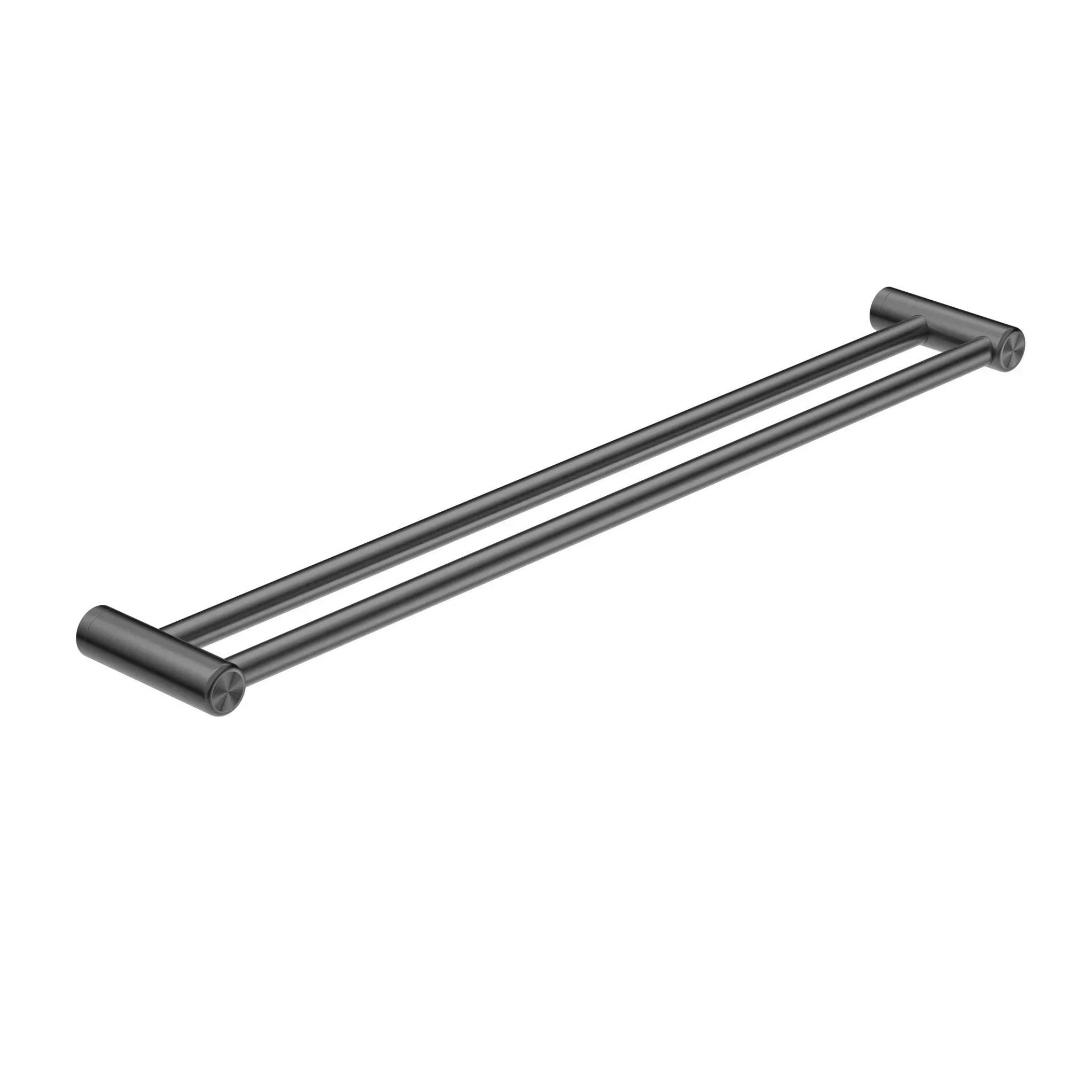 NERO MECCA CARE 25MM DOUBLE TOWEL GRAB RAIL 900MM GUN METAL | Ideal ...