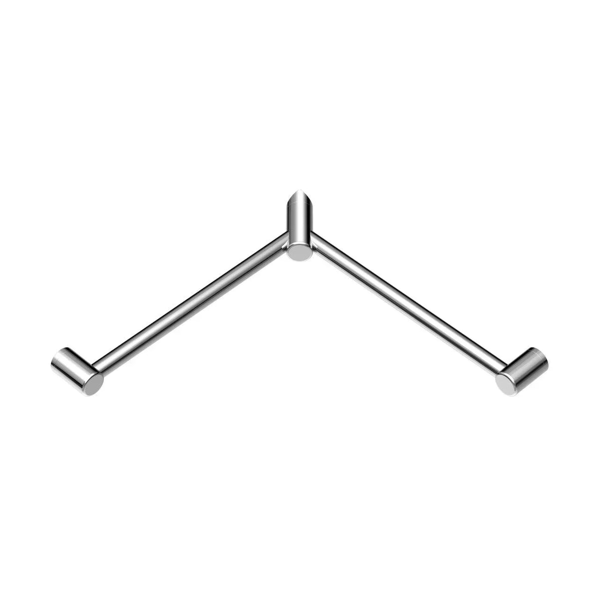 NERO MECCA CARE 32MM WRAP AROUND CORNER GRAB RAIL 600X600MM CHROME ...