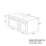 Otti Hampton Mark II 750mm Wall Hung Vanity With Ceramic Top — Ideal ...