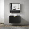 Otti Marlo 900mm Wall Hung Vanity Matte Black | Ideal Bathroom Centre