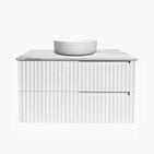 Otti Noosa 900mm Vanity Matte White — Ideal Bathroom Centre